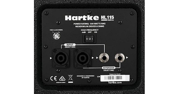 Jual Hartke HyDrive HL115 500W 1x15 inch Bass Amplifier Cabinet ...