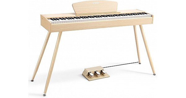 Jual Donner DDP 80 Natural Wood 88 Key Weighted Digital Piano ...