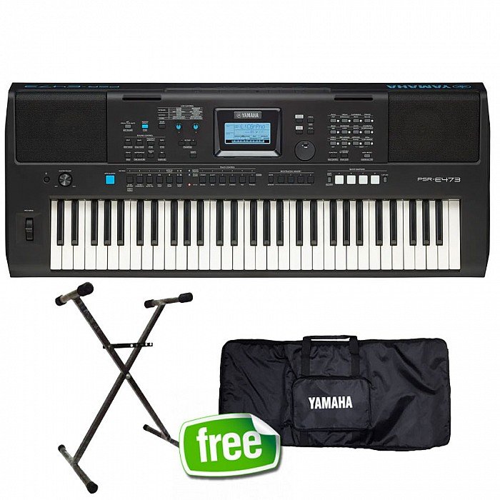 Jual Yamaha PSR E473 61 Keys Portable Keyboard - FREE Ongkir